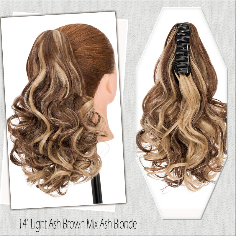 Highlight Thick Real Claw Ponytail Clip In Hair Extensions Pony Tail As ...