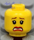 NEW Lego Female MINIFIG HEAD Girl w/Red Lip Smile -Police/Agents/Pirate ...