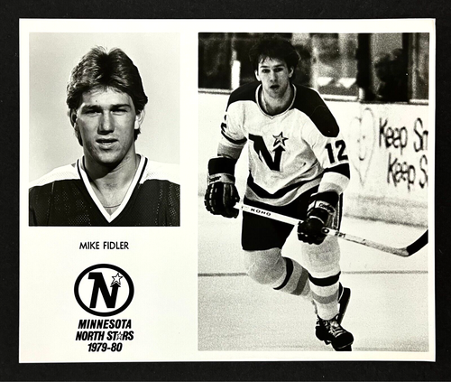 1979-1980 Mike Fidler #12 Minnesota North Stars Hockey Wing Vintage ...