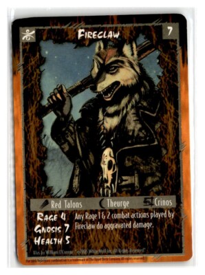 Rage:CCG- Fireclaw - White Wolf | eBay