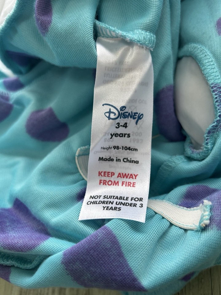 Disney Store Monsters Inc Sully Dressing Up Costume 3-4 Years | eBay UK