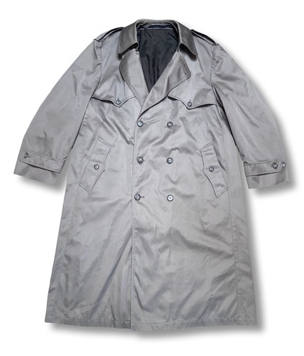VTG London Fog Towne Trench Coat Men's Size 44 Reg Grey Double Breasted ...