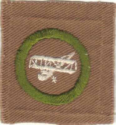 BOY SCOUT AVIATION SQUARE MERIT BADGE (TYPE A) | eBay