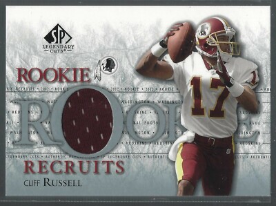 Cliff Russell 2002 SP Legendary Cuts Rookie Recruits Jerseys Card# RR ...