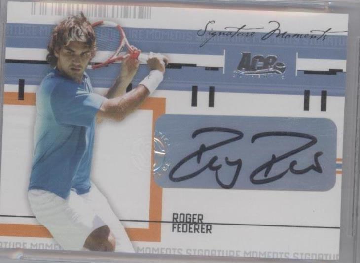2005 Ace Authentic Signature Series - Signature Moments Roger Federer # ...