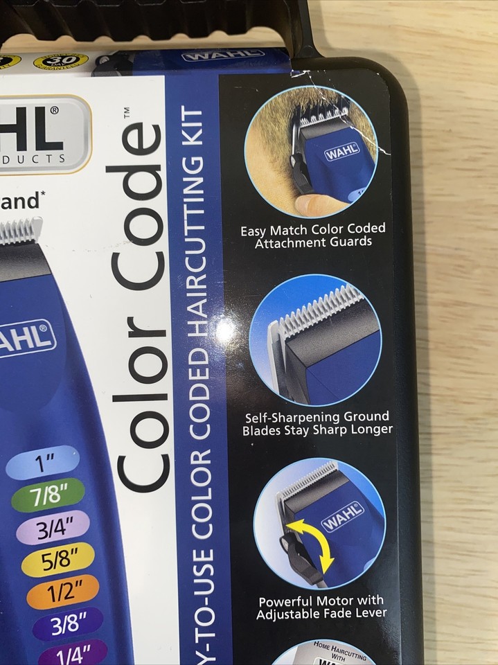 Wahl Color Code 17pc Professional Hair Clippers Trimmers Complete Kit ...