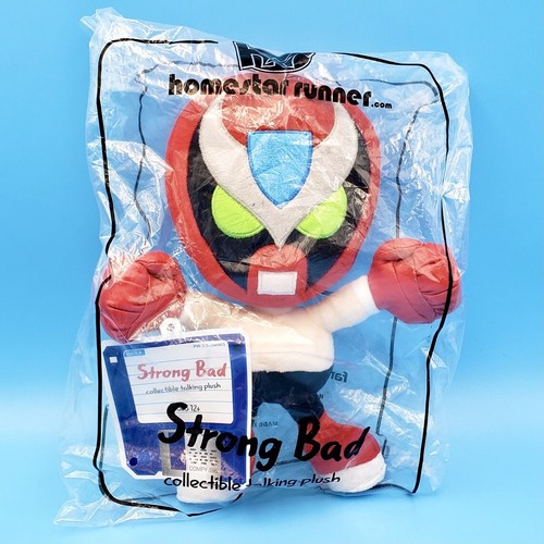Homestar Runner Strong Bad Talking Plush Posable Figure Statue w/ 15 ...