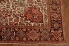 Rust/ Dark Brown Hand-Knotted Wool Vintage Heriz Dining Room Area Rug ...