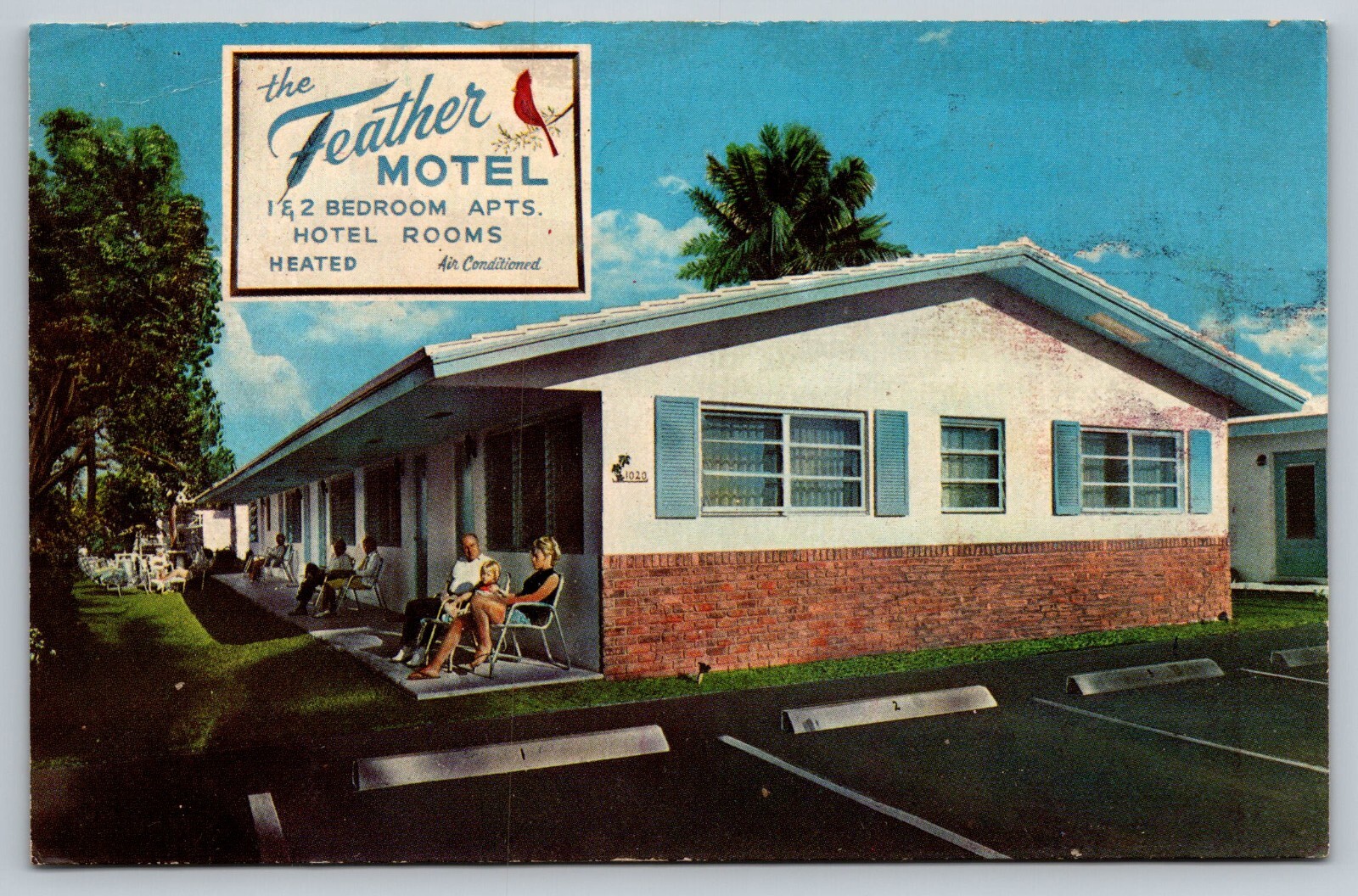 Postcard The Feather Motel Fort Lauderdale Florida | eBay