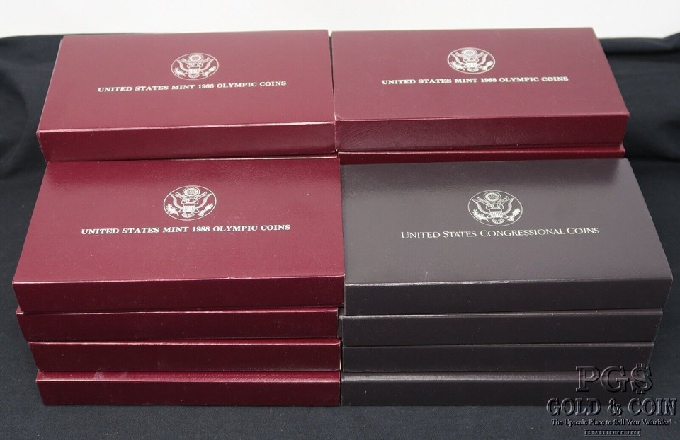 (85) Assorted Empty US Mint Boxes + COA's Mint and Proof 25359 | eBay