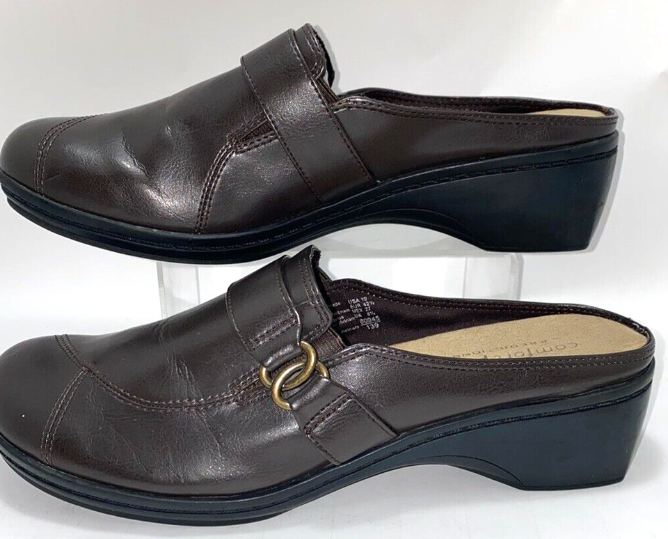 Comfort Plus by Predictions Women's Slip-on Mules Size 10 Brown B*O | eBay