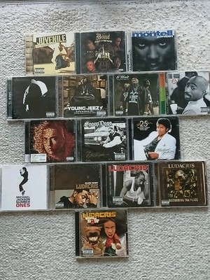 Vntg 90s R&B Hip-Hop Rap LUDACRIS CDs Collection Tupac G Unit Eminem ...
