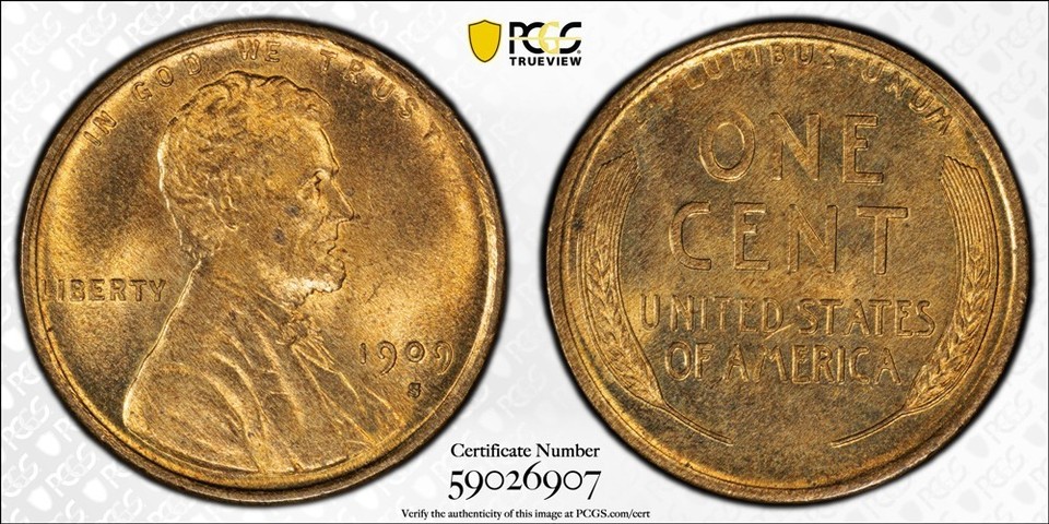 1909-S Lincoln Cent, Semi Key Date, Choice Uncirculated PCGS MS-64RD | eBay