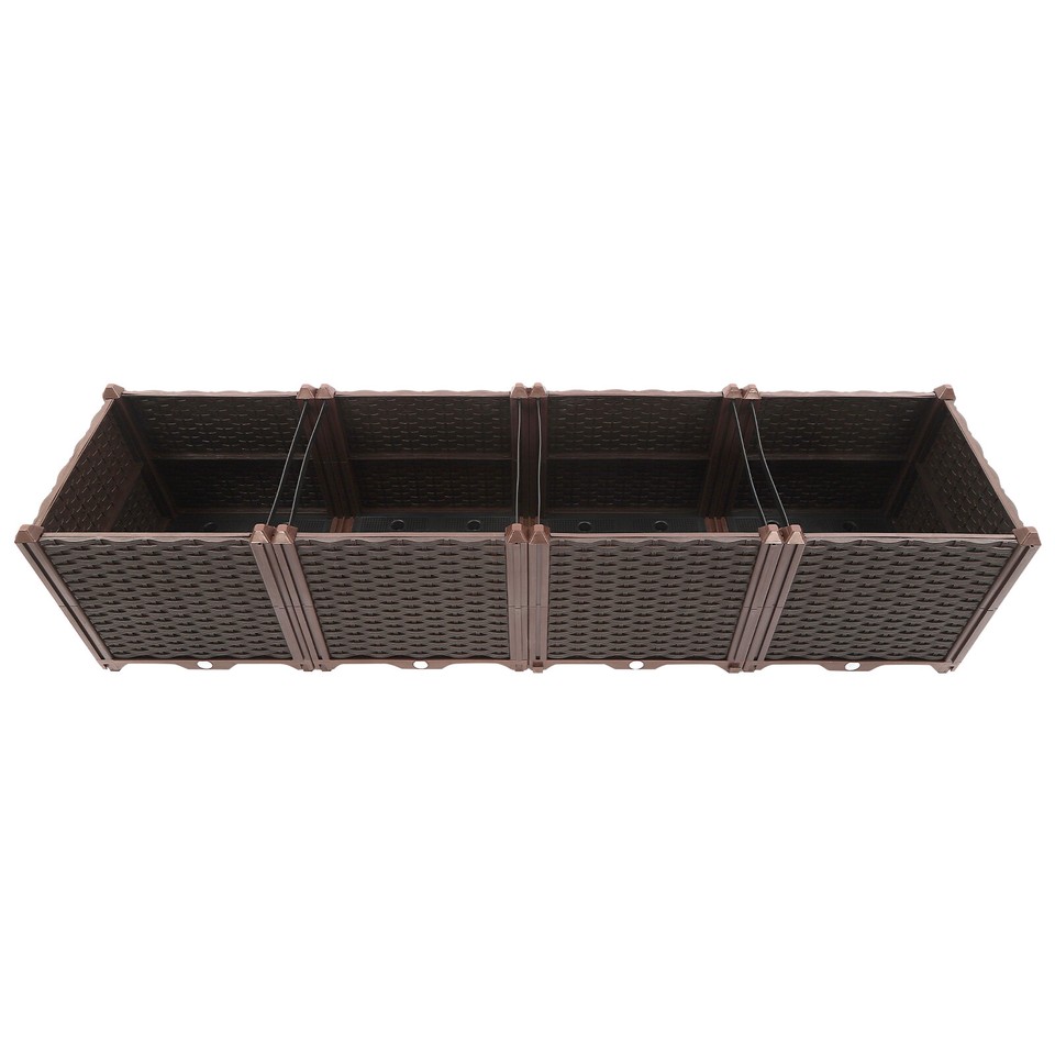 Raised Garden Bed Large Planter Box Raised Garden Bed Box with ...
