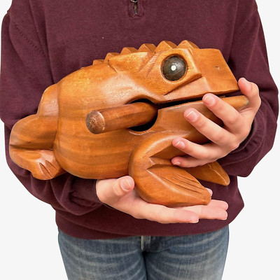 Funny Musical Instruments BSIRI Wooden Frog Rasp Guiro - Authentic ...
