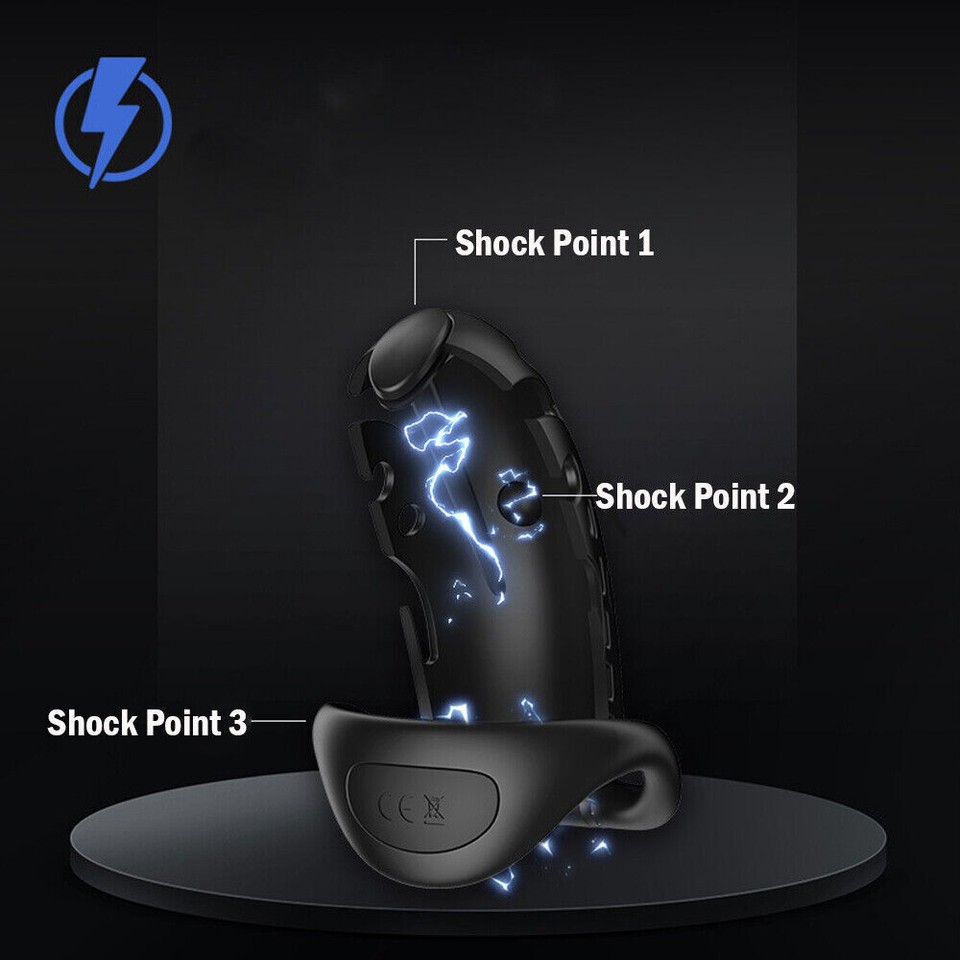 QIUI Bluetooth Male Chastity Device APP Remote Control Cage Ring ...