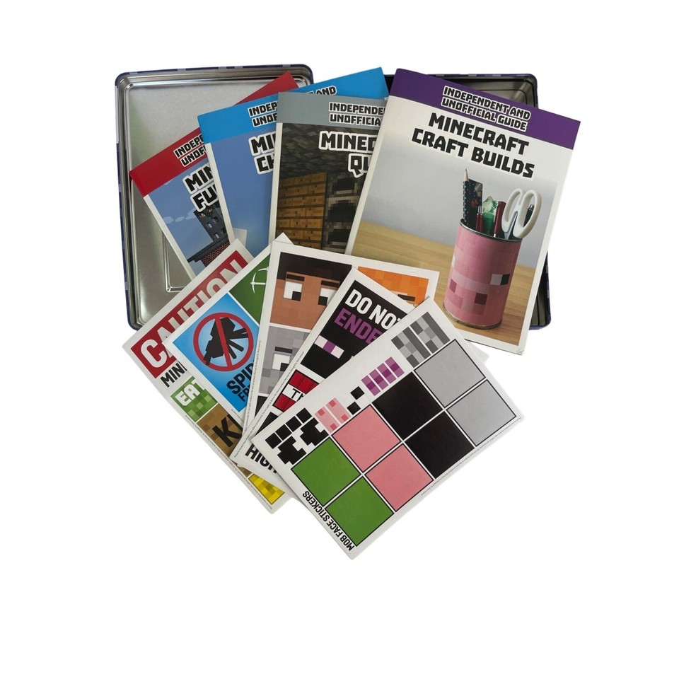 Minecraft Mineworld Building Handbooks 5 Sticker Sheets Original ...