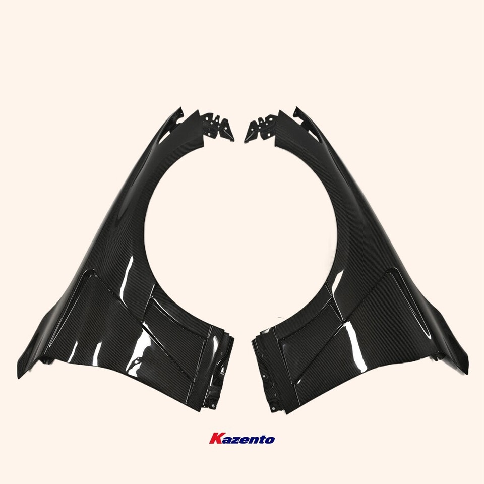 2017-2022 Infiniti Q60 Front Vented Fender Carbon Fiber Pair Car Body ...