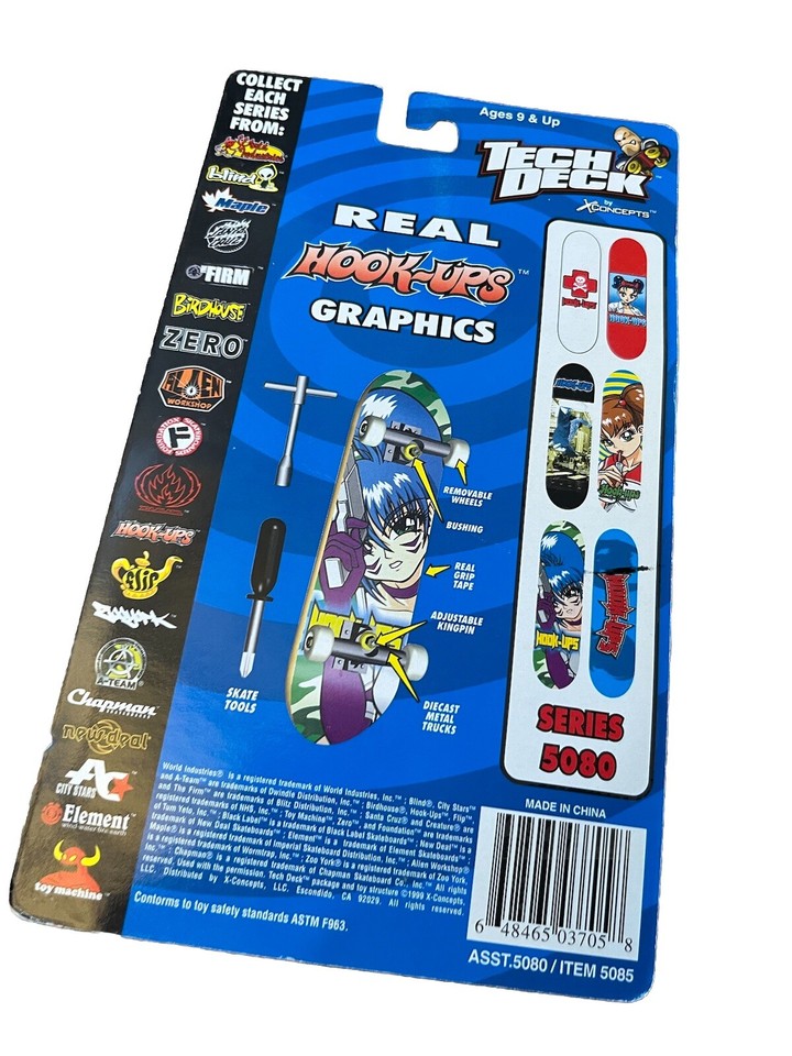 Tech Deck Hook Ups G5 Generation 5 New In Package Rare Y2K Series 5080 ...