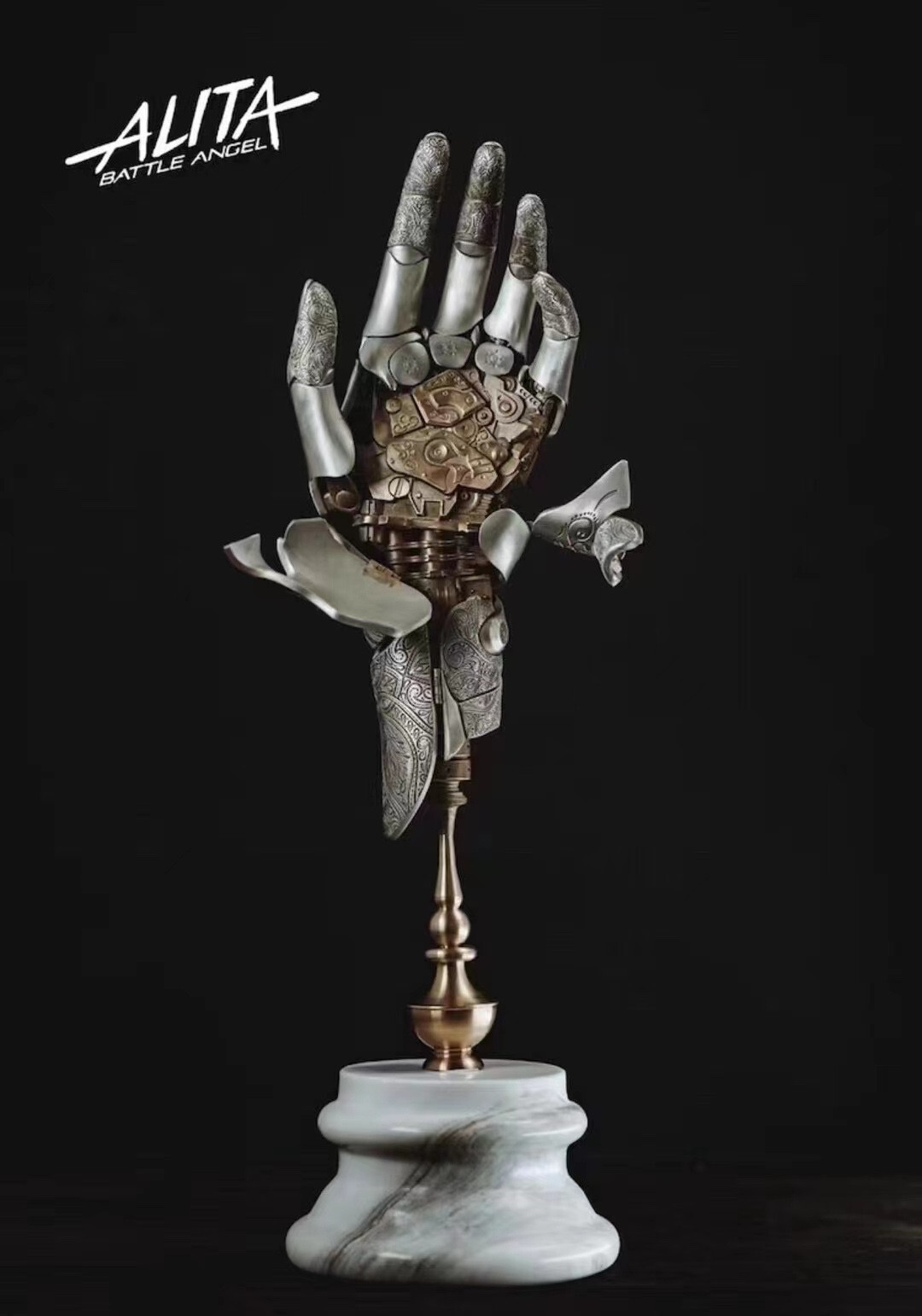 1/1 Scale Battle Angel Alita Hand Copper Model Mechanical Arm Statue In ...