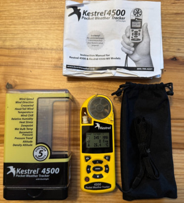 Kestrel 4500 Pocket Weather Tracker Works | eBay