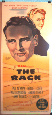 THE RACK MOVIE POSTER 1955 AUSTRALIAN 13x30 Daybill Size PAUL NEWMAN | eBay