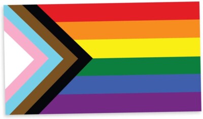 Progress Pride Flag Gay Pride LGBTQ POC Transgender Flag Vinyl Decal ...