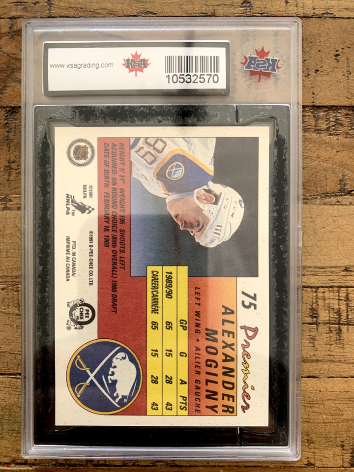 1990-91 OPC Premier Alexander Mogilny (Rookie Card) #75 KSA 10💎 | eBay