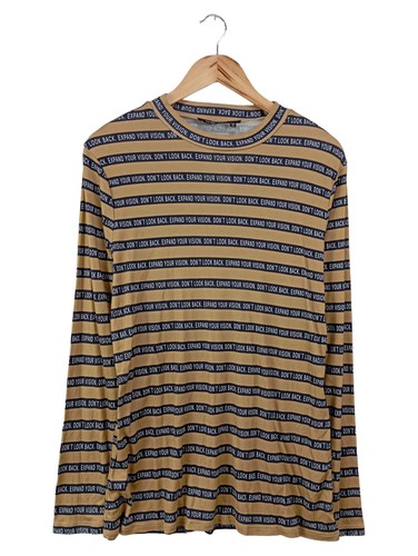 Marc Aurel Langarmshirt Damen L 44 Beige Viskose Schriftzug Logo | eBay.de