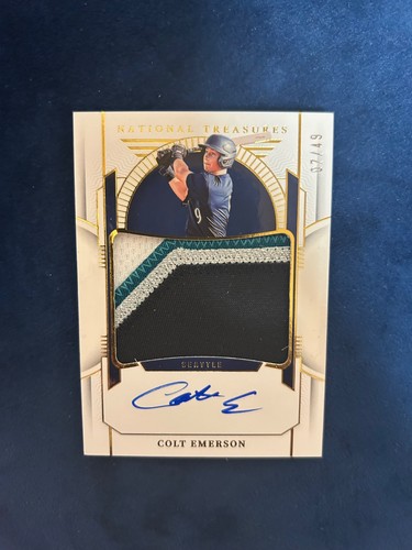 2024 Panini National Treasures Colt Emerson Autograph Relic 23/49 | eBay