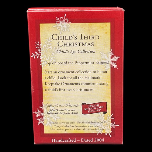 2004 Hallmark Keepsake Ornament Child's Third Christmas Child's Age ...
