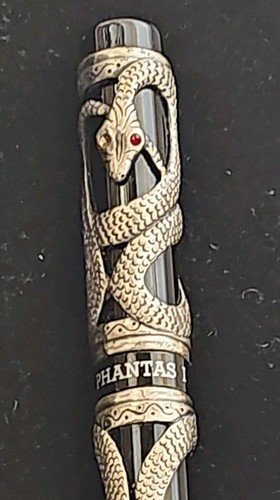 Silver Tone Snake Pen DANI PHANTAS I Ball Pen Needs new ink, missing 3 ...