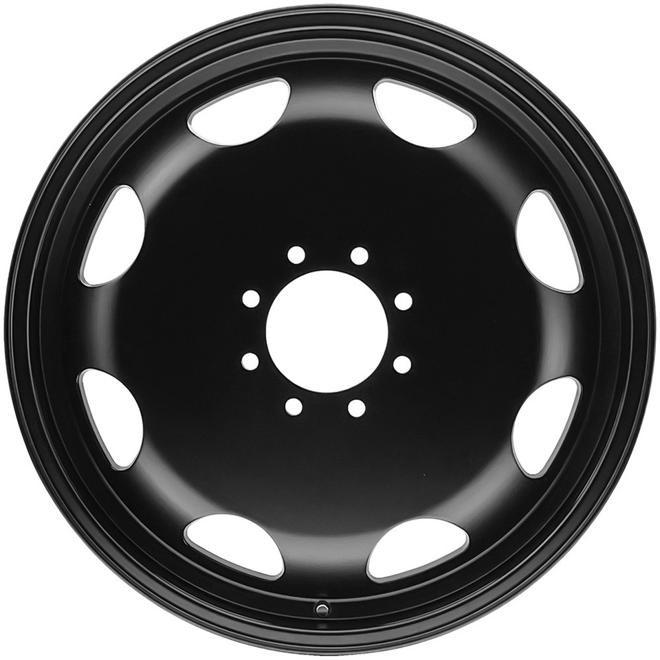 (Set of 6) 22" Inch Mayhem 8107D Cogent Dually 8x200 Black/Milled ...