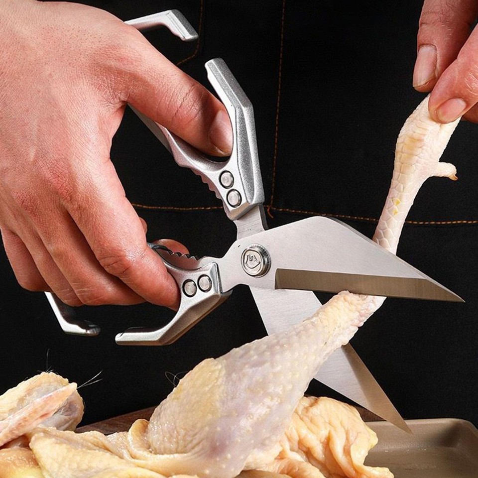 Heavy Duty Kitchen Scissors Multifunctional Meat Fish Bone Scissor for ...
