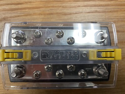 Blue Sea Systems 2722 Dualbus Plus 1/4" Stud 5 X 10-32 Screw Terminal ...