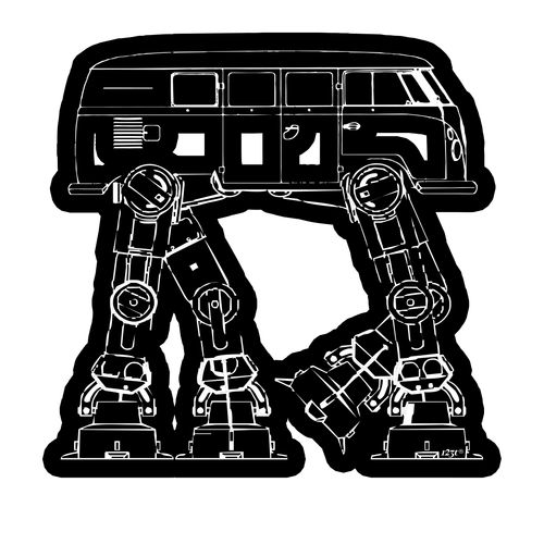 2 x Large Car Stickers atat camper Decal Bumper Bike Truck Laptop ...