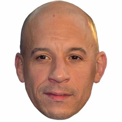 Vin Diesel Celebrity Mask, Flat Card Face, Fancy Dress Mask | eBay UK