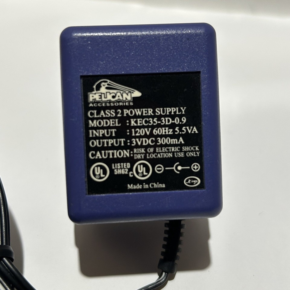 Pelican Accessories Class 2 Power Supply Model KEC35-3D-0.9 3VDC 300mA ...