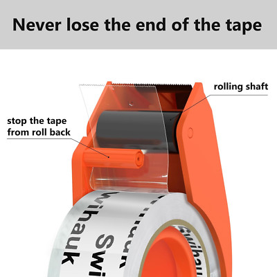 Heavy Duty Clear Packing Tape + Dispenser Shipping Mail Box Strong ...