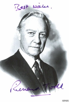 Richard Todd Original Signature On Card No. 764 C | eBay