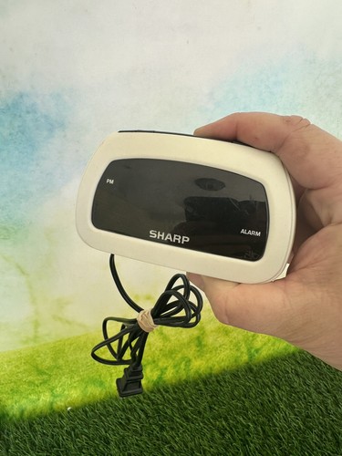 Sharp Alarm Clock Backup Battery White About 4.5 inches long Snooze ...