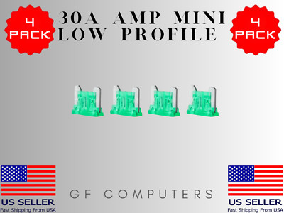 4 Pack 30 AMP Micro Low profile FUSE BLADE 30A CAR TRUCK BOAT MARINE RV ...