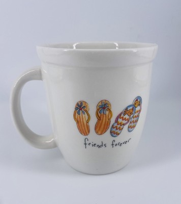 Natural Life Friends Forever Large Mug Flip Flops Beach Sand Coffee/Tea ...