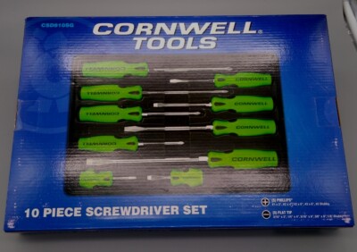 Cornwell Tools 10pc. Screwdriver Set Green | eBay