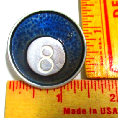 8 Ball pin vintage billiards pool player collectible old biker vest ...