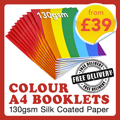 A4 Stapled Brochures Booklet Printing 130GSM - FREE DELIVERY | eBay UK