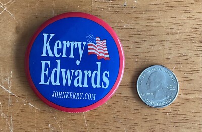 John Kerry John Edwards Official 2004 President Campaign Button Pin | eBay
