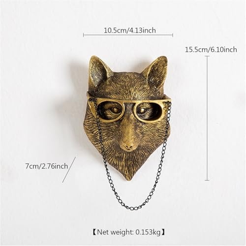 Animal Heads Wall Decor, Faux Deer Head Mount, Animal Sculptures Wall ...