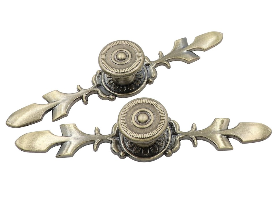 LBY 5pcs Cabinet Knobs Pulls Handles, Vintage Style Door Knob Back ...