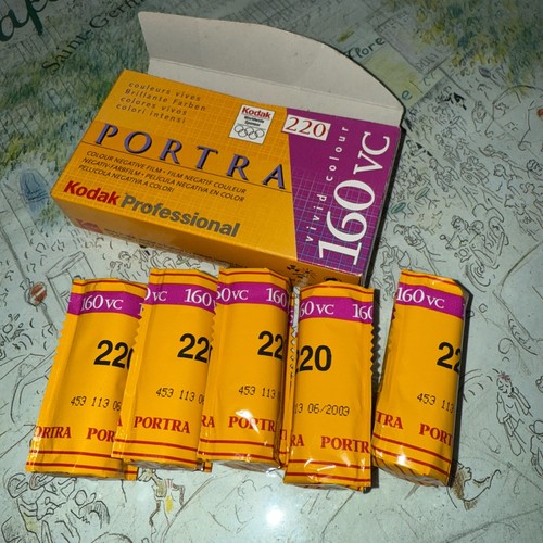 5 ROLLS - Kodak Portra 220 160VC - EXP 6/2003 Medium Format Color ...